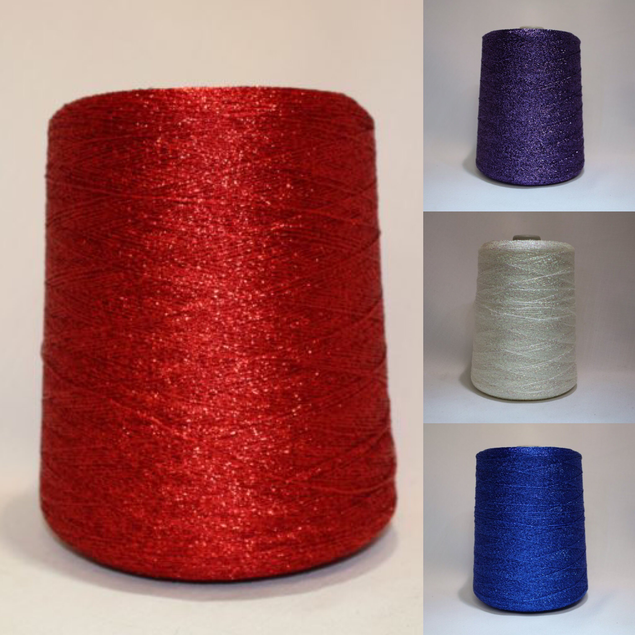 Three Ply Metallic Yarn - Made in America Yarns